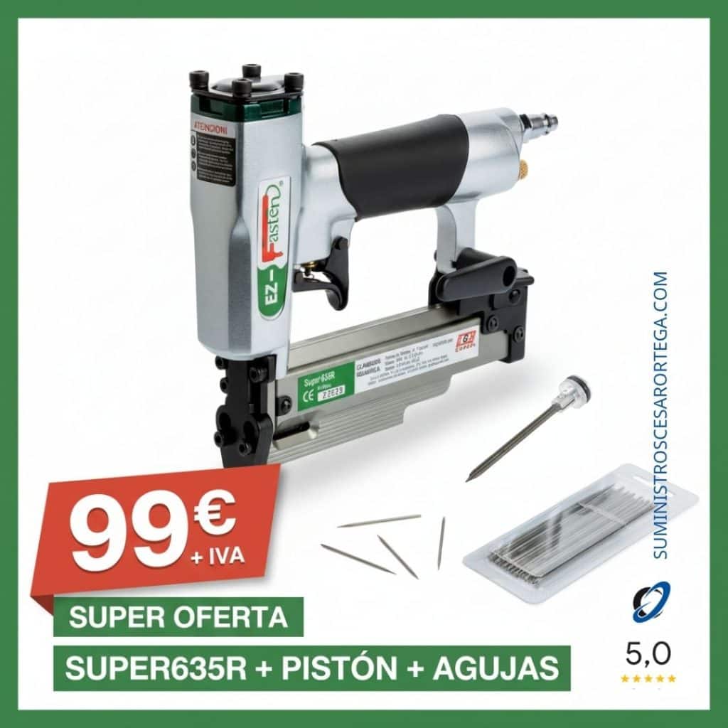 CLAVADORA EZ-FASTEN SUPER635R + PISTON + AGUJAS